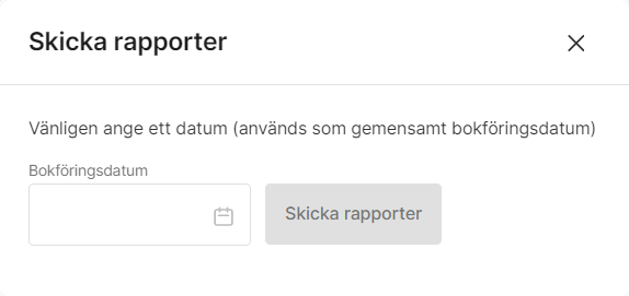 Hur hanterar jag rapporter under fliken "Redo att skickas"?